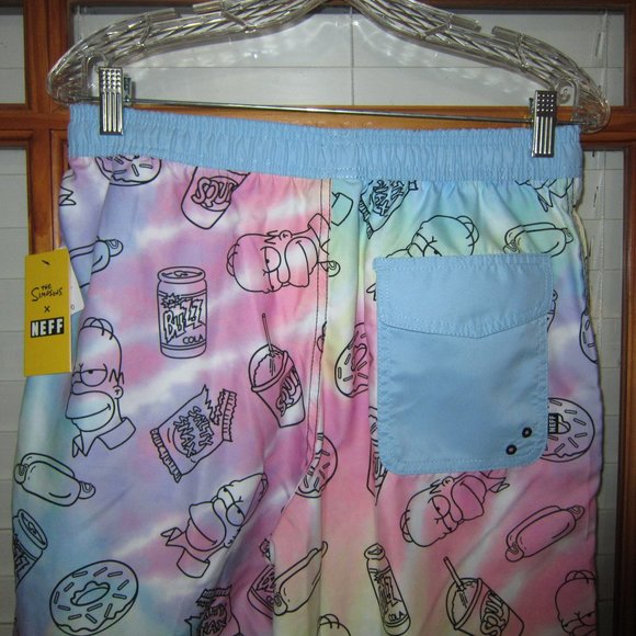 Neff | Shorts | Neff Homer Simpson Shorts Board Swim Trunks Mens Tie ...